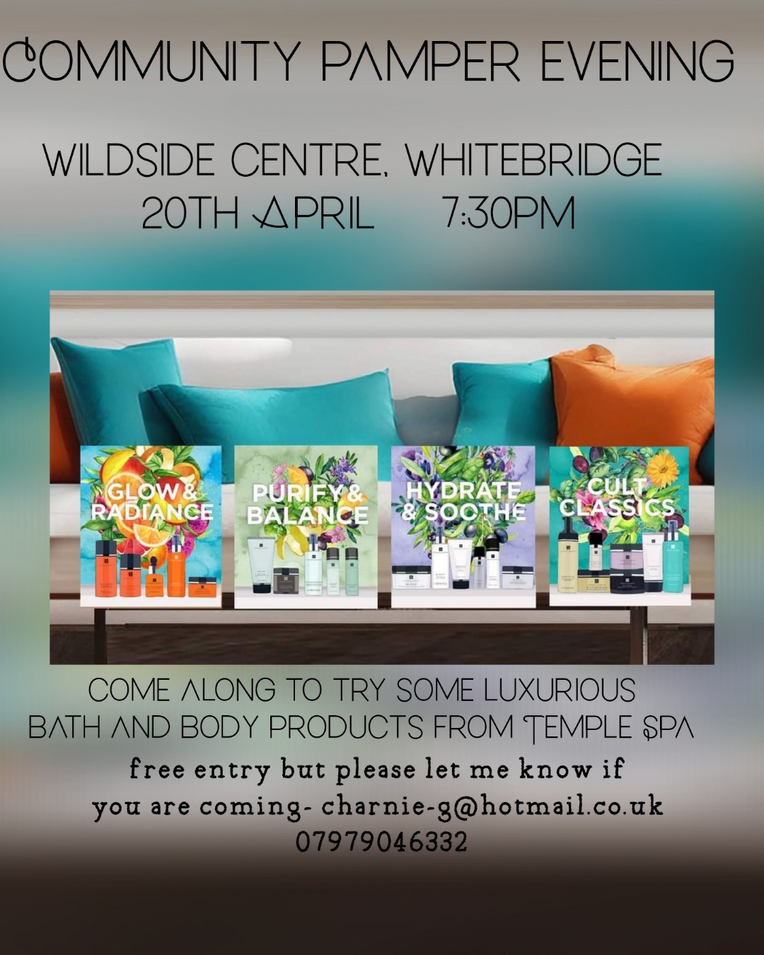 Community Pamper Evening! | 02 April 2024 | Stratherrick & Foyers ...