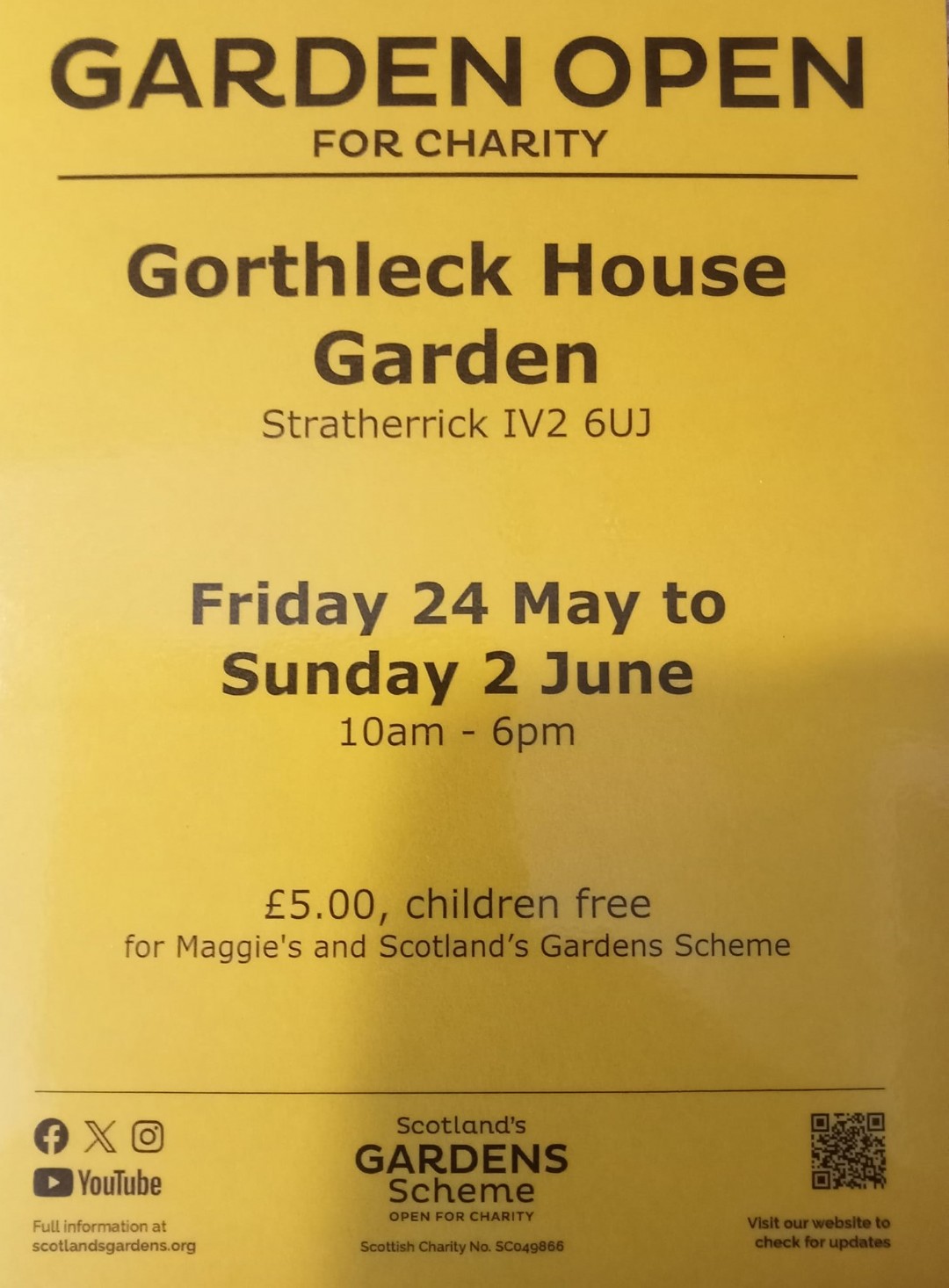 Gorthleck House Gardens Open Day | 30 May 2024 | Stratherrick & Foyers ...